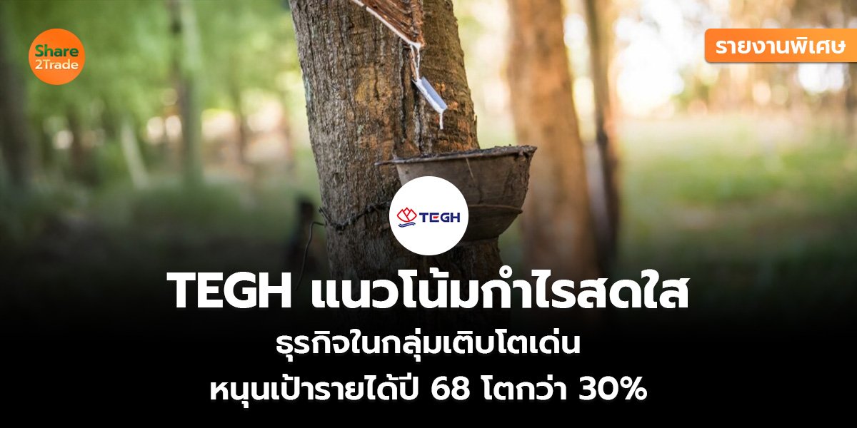 รายงานพิเศษ : TEGH แนวโน้มกำไรสดใส ธุรกิจในกลุ่มเติบโตเด่น หนุนเป้ารายได้ปี 68 โตกว่า 30% ...